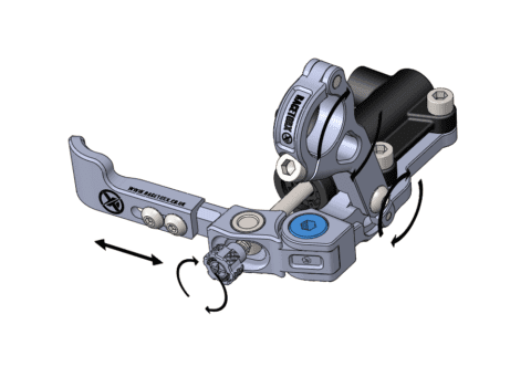 Racetorx Performance Motorcycle Thumb Brake with Racetorx Master cylinder